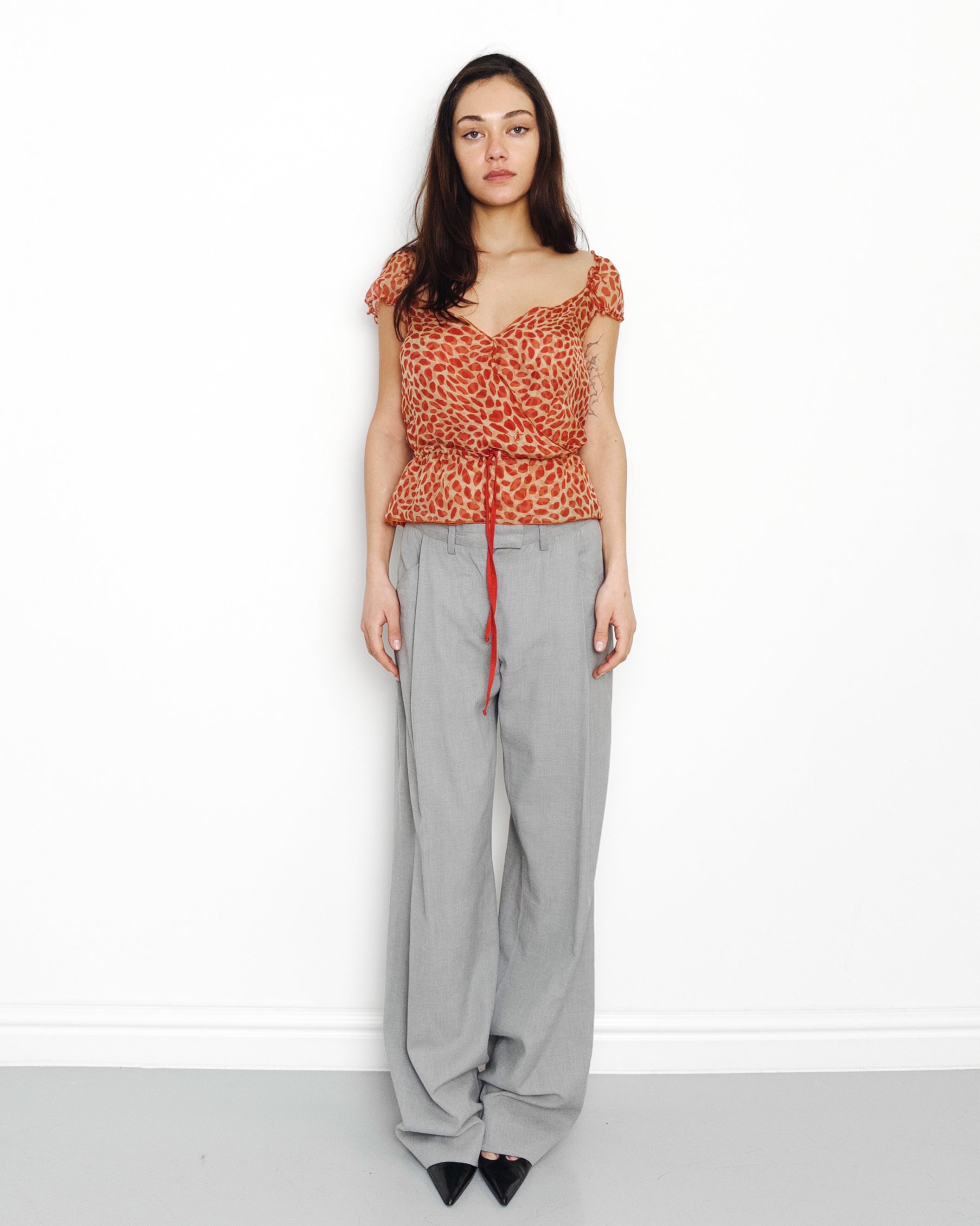 YSL Resort S/S2005 lip print sheer top – West Archive